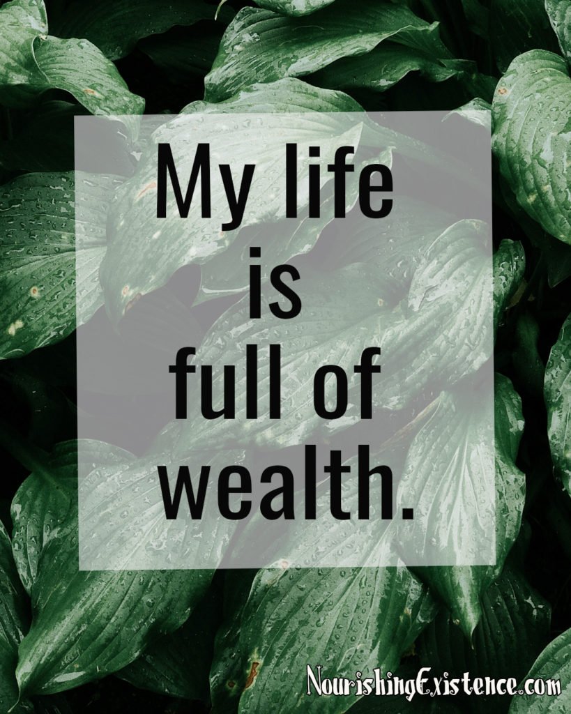 21 Affirmations For Wealth - Nourishing Existence